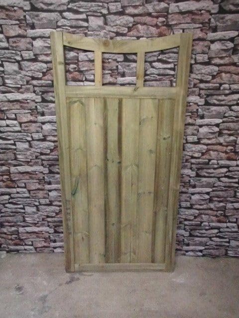 Central Arch Pressure Treated 6 Foot Wooden Gate | MD Carpentry Workshop