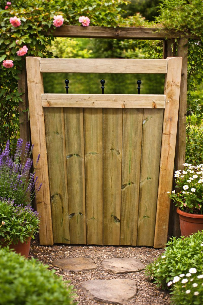 Wooden Garden Dome Gate Pedestrian Gate Wooden Pressure Treated 6ft 18